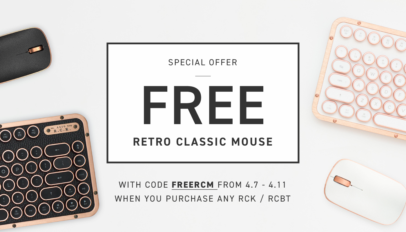 🐭 Get a FREE Retro Classic Mouse with Retro Keyboard Purchase